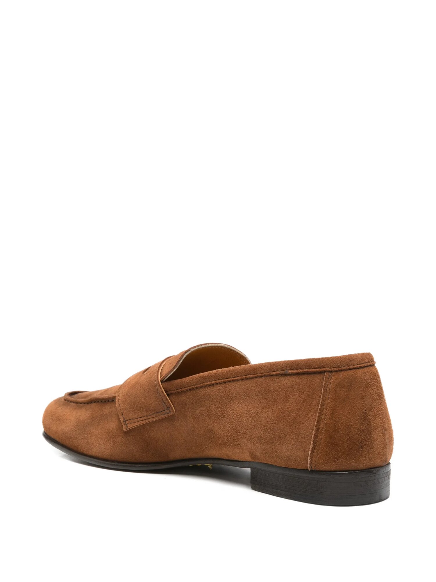 Лоферы F.LLI RENNELLA Suede penny loafers, размер 45, brown — фото 1