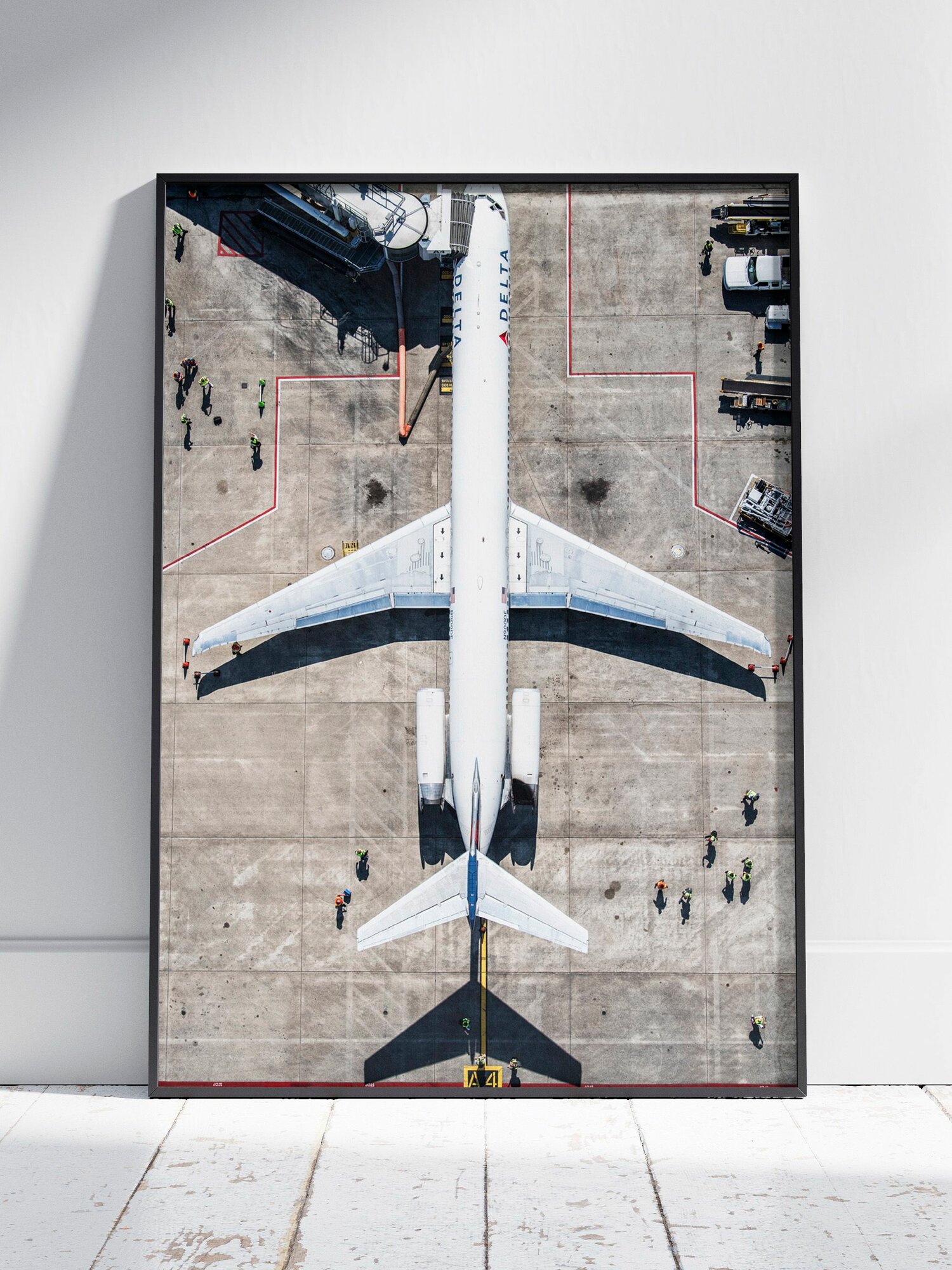 Плакат на стену для интерьера Техника и транспорт (Макдоннелл Дуглас MD 80 - McDonnell Douglas MD 80) - Постер по транспорту формата A4 (21x30 см)