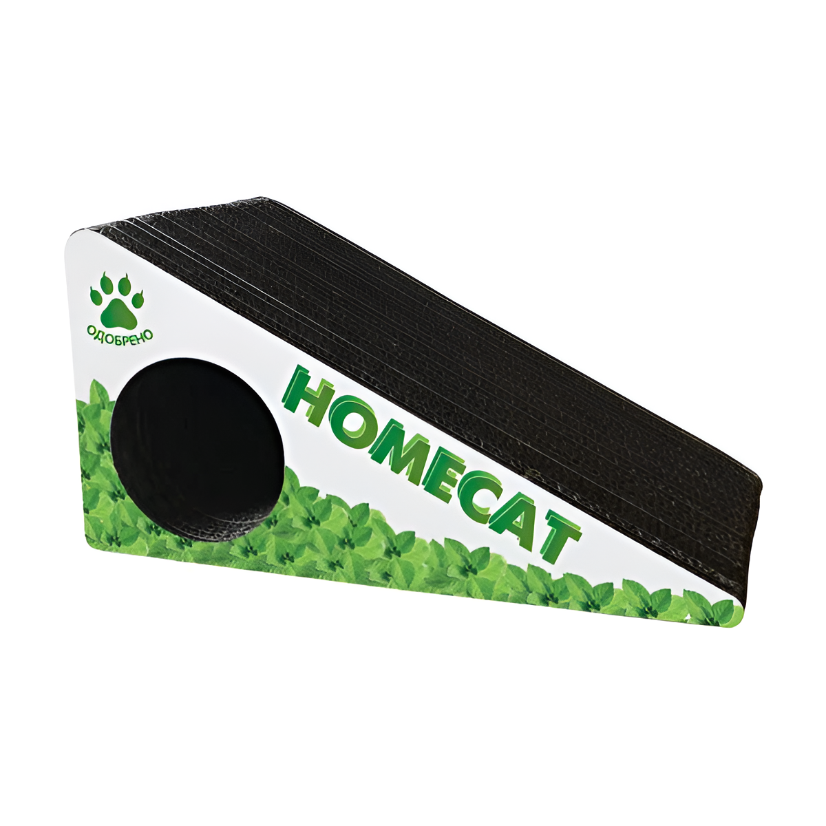 HOMECAT когтеточка треугольник с кошачьей мятой 30 х 14 х 17 см.