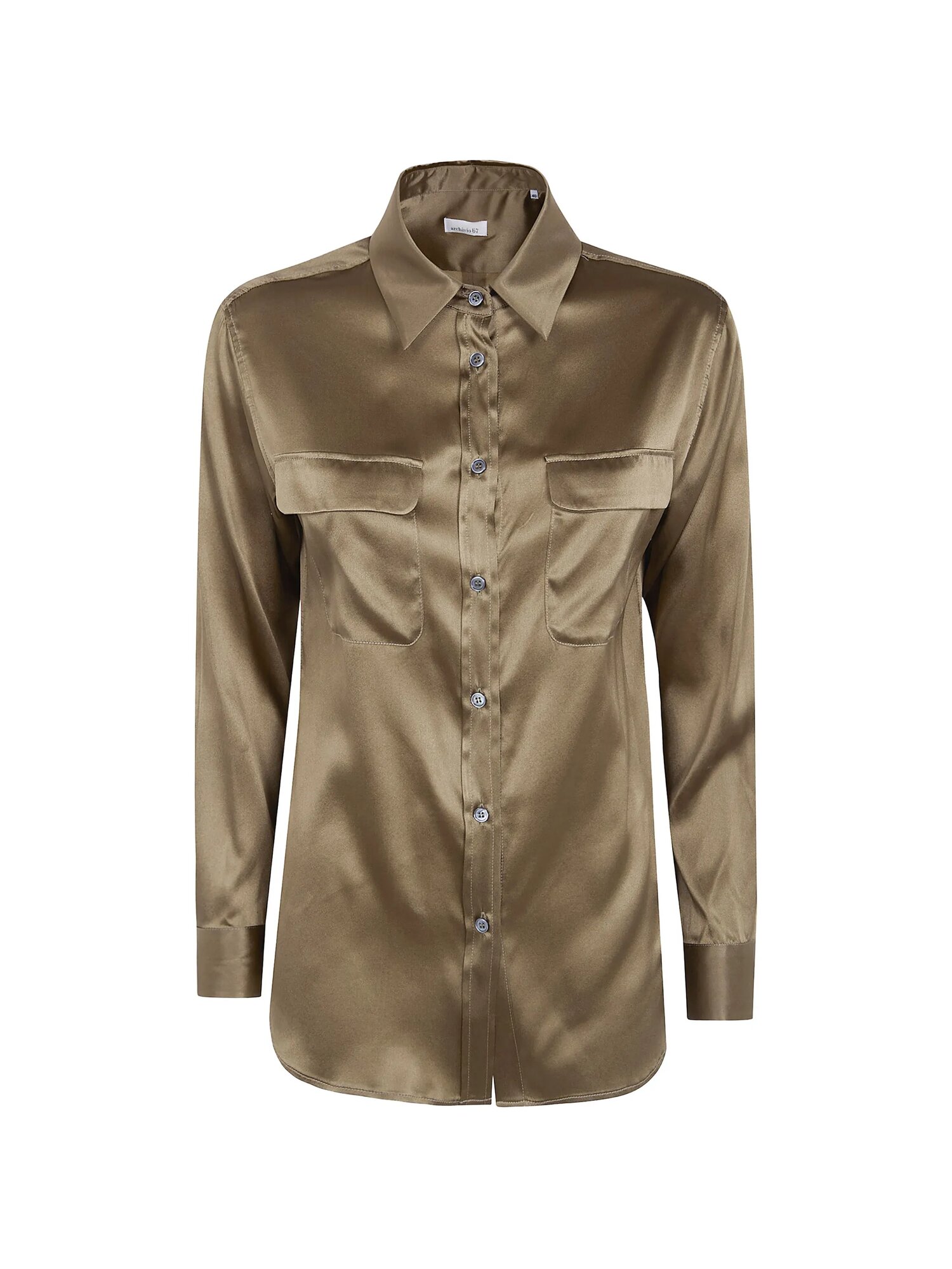 Рубашка ARCHIVIO '67 Flap-pocket silk shirt