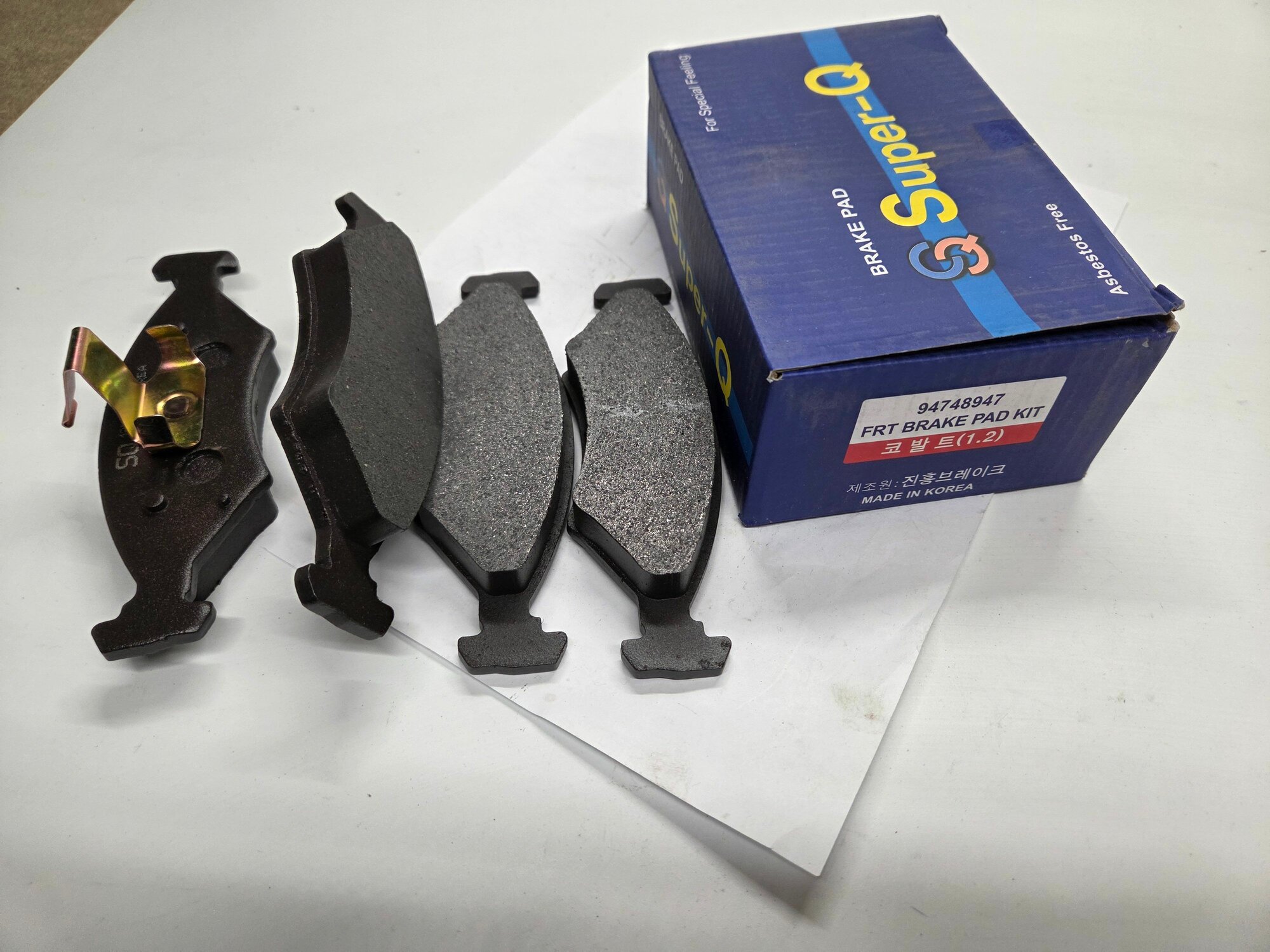 Колодки тормозные Chevrolet Кобальт/Ravon R4передние (без ABS) 94748947