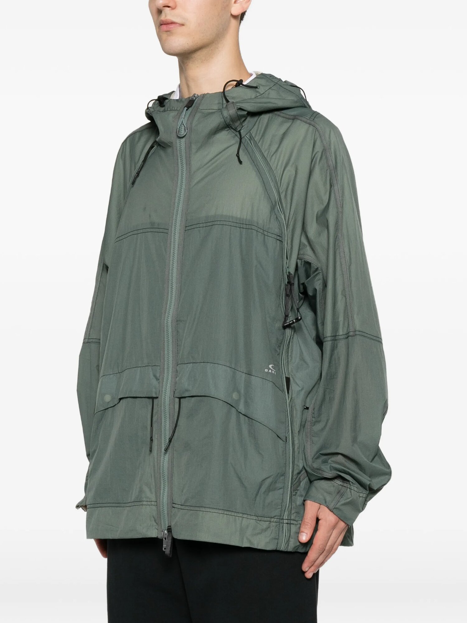 Куртка Oakley Hooded zip-up jacket, размер M, green — фото 1