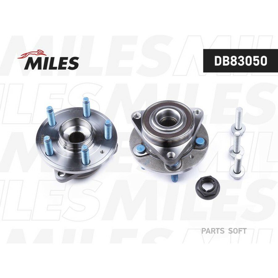 Ступица колеса передняя с подшипником OPEL ASTRA J/CHEVROLET CRUZE 15 d105x 09- (SKF VKBA6714) DB83050 MILES DB83050