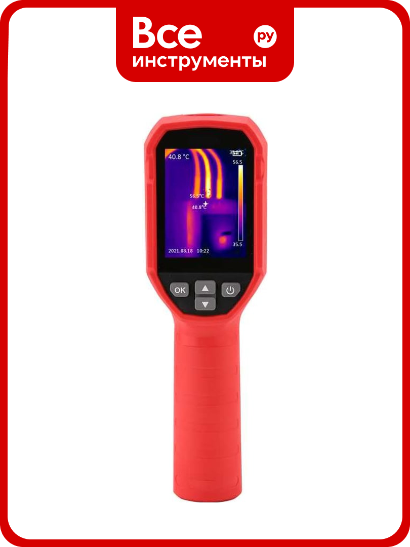 Портативный тепловизор UNI-T UTi712S 2.4”LCD -10c/+400с, интерфейс USB, дисплей 320x240, карта памяти 00-00012163 134306
