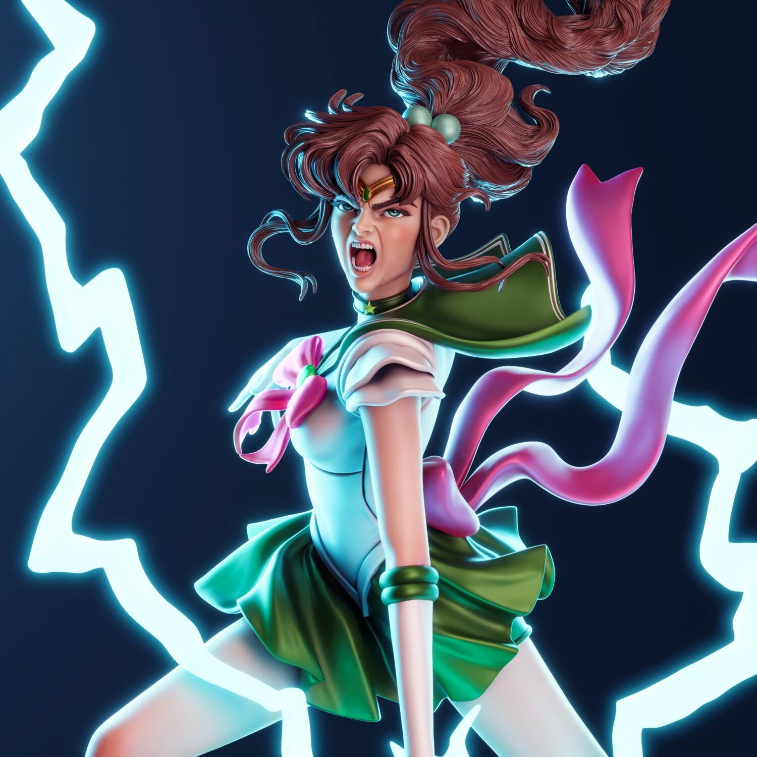 Сборная модель Makoto Kino (Sailor Moon), 300мм (без базы), 1/6 для покраски