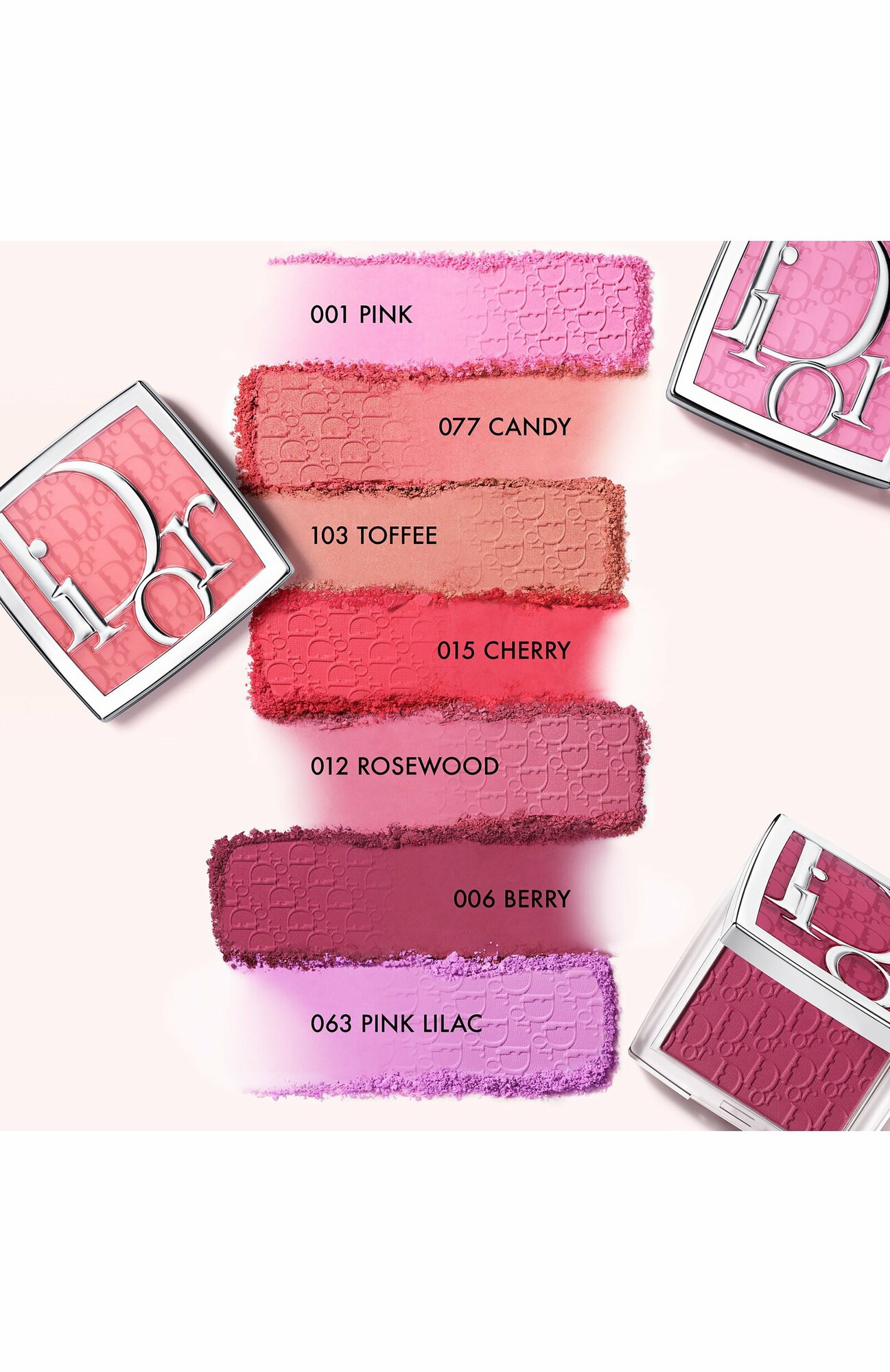 Румяна для лица Dior Backstage Rosy Glow, оттенок 001 Розовый (4,5g) Dior