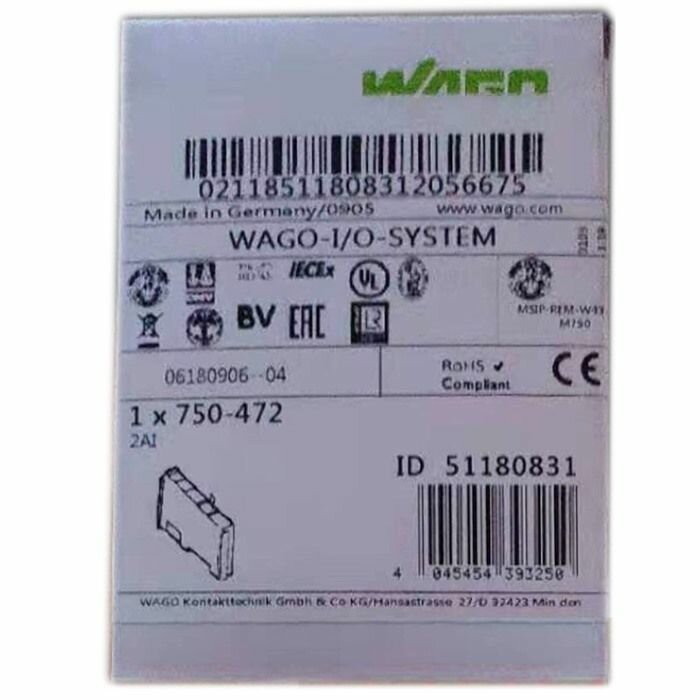 Модуль WAGO 750-472 2-channel analog input module