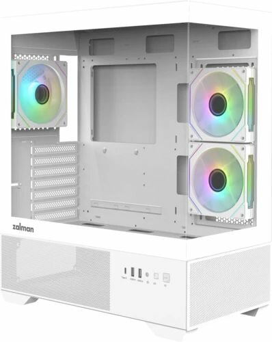 Компьютерный корпус ZALMAN Chronix V2 (CHRONIX V2) белый - Midi Tower, ATX, USB 2.0 Type-A, USB 3.2 Gen 1 Type-A