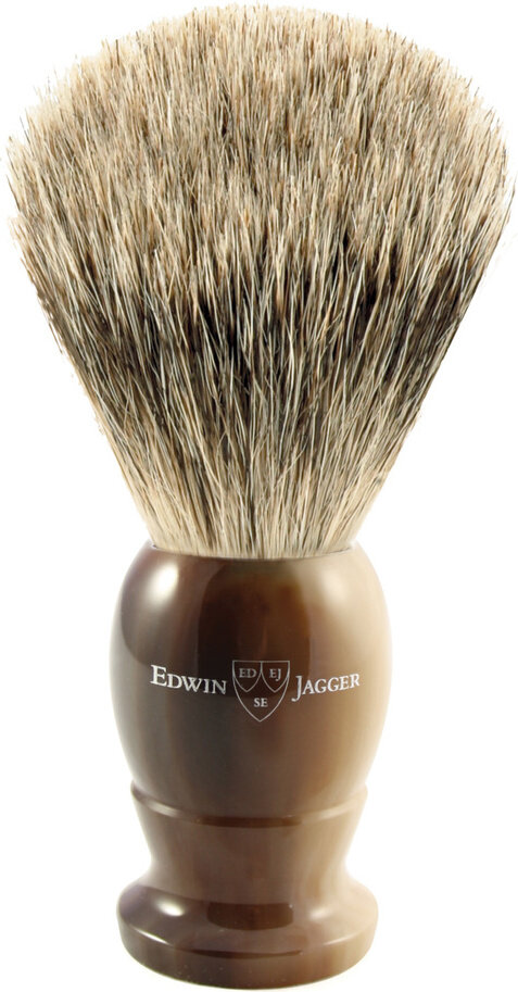 Edwin Jagger Помазок коричневая смола барсучий ворс Classic Shaving Brush Brown Resin 27g