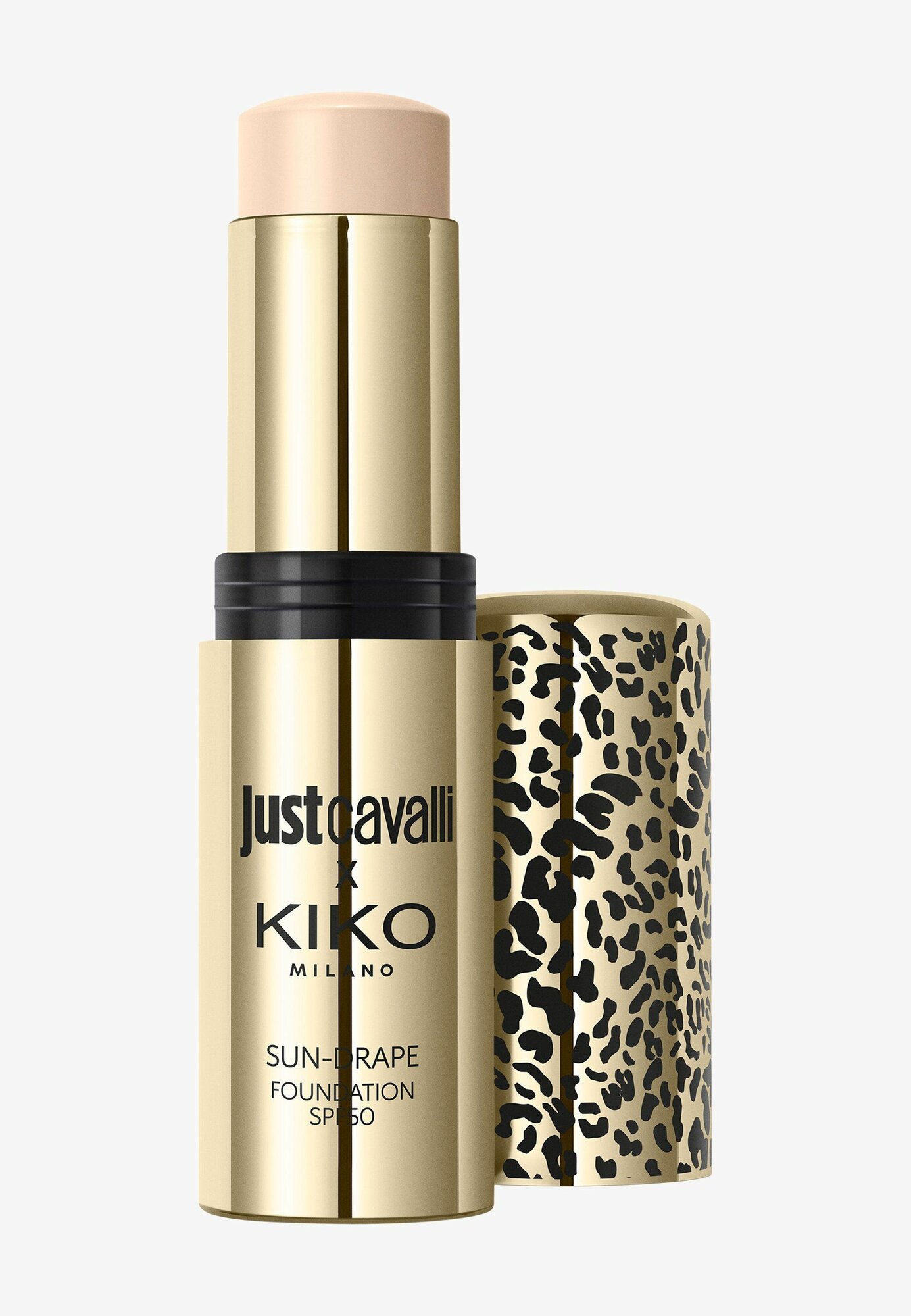 Just Cavalli x Kiko Milano Тональный крем-стик с SPF50 Sun-drape stick foundation spf50, 10 г - 03 Golden Sand