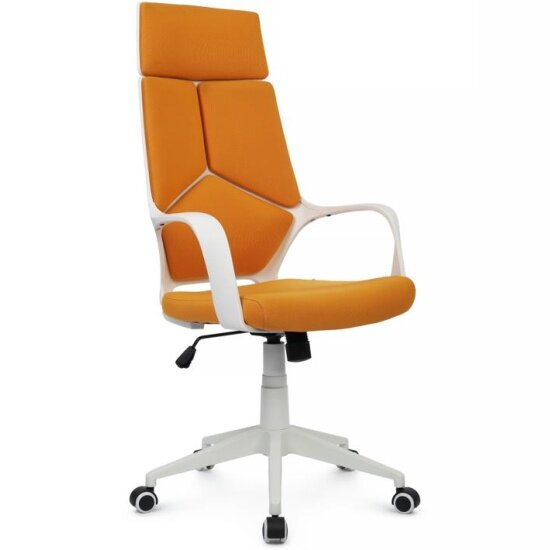 Кресло Riva Chair Ай Кью РВ RCH 8989 Белый пластик/Оранжевый