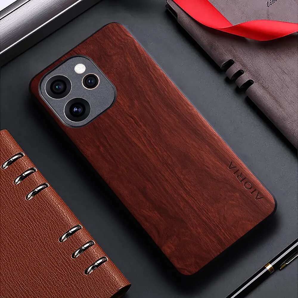Чехол Nillkik С Бамбуковым Узором Для Oppo Reno 15 Pro Max F14 F Pro – Коричневый, brown, Reno 15