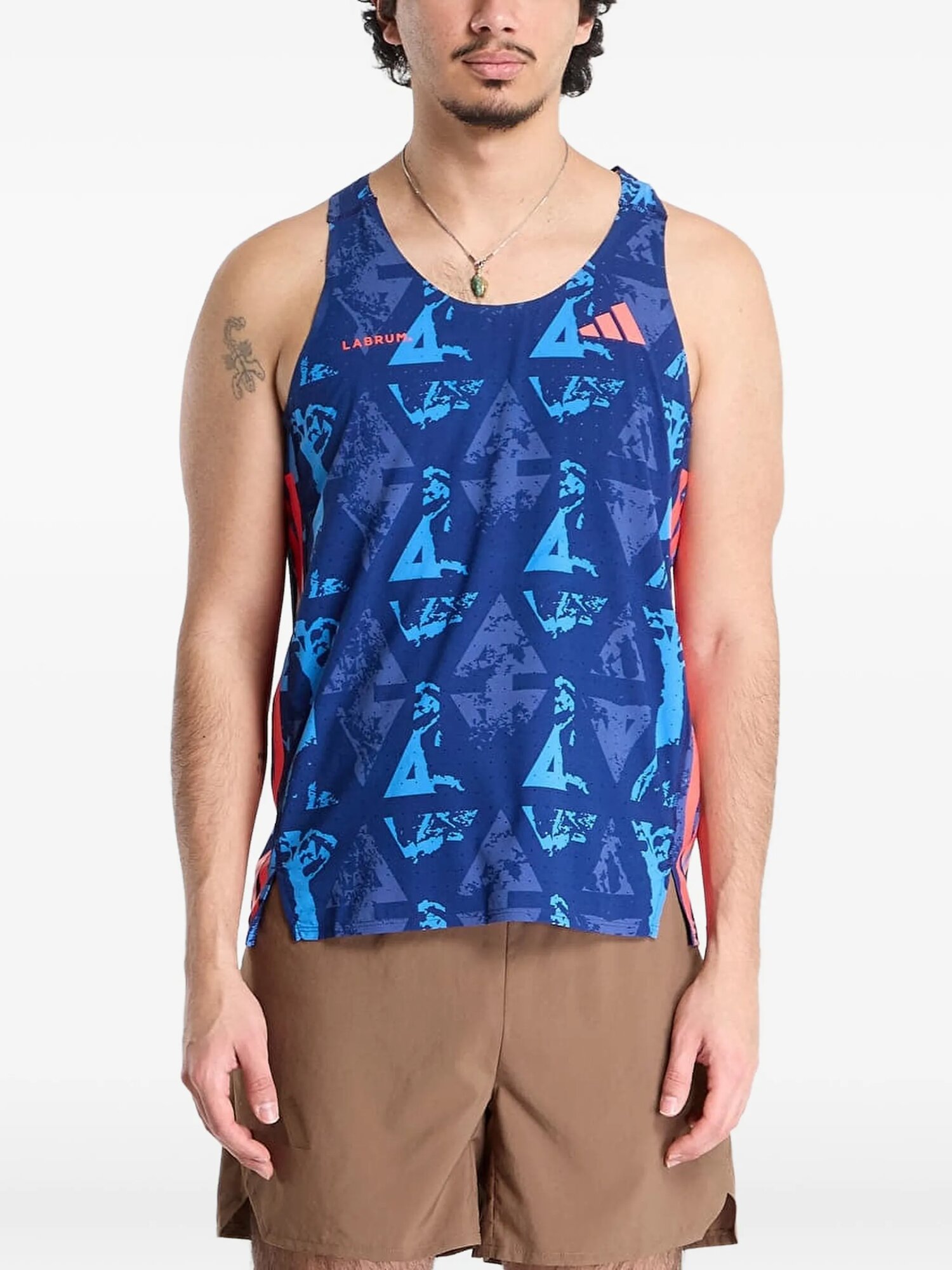 Рубашка adidas, размер M, cиний