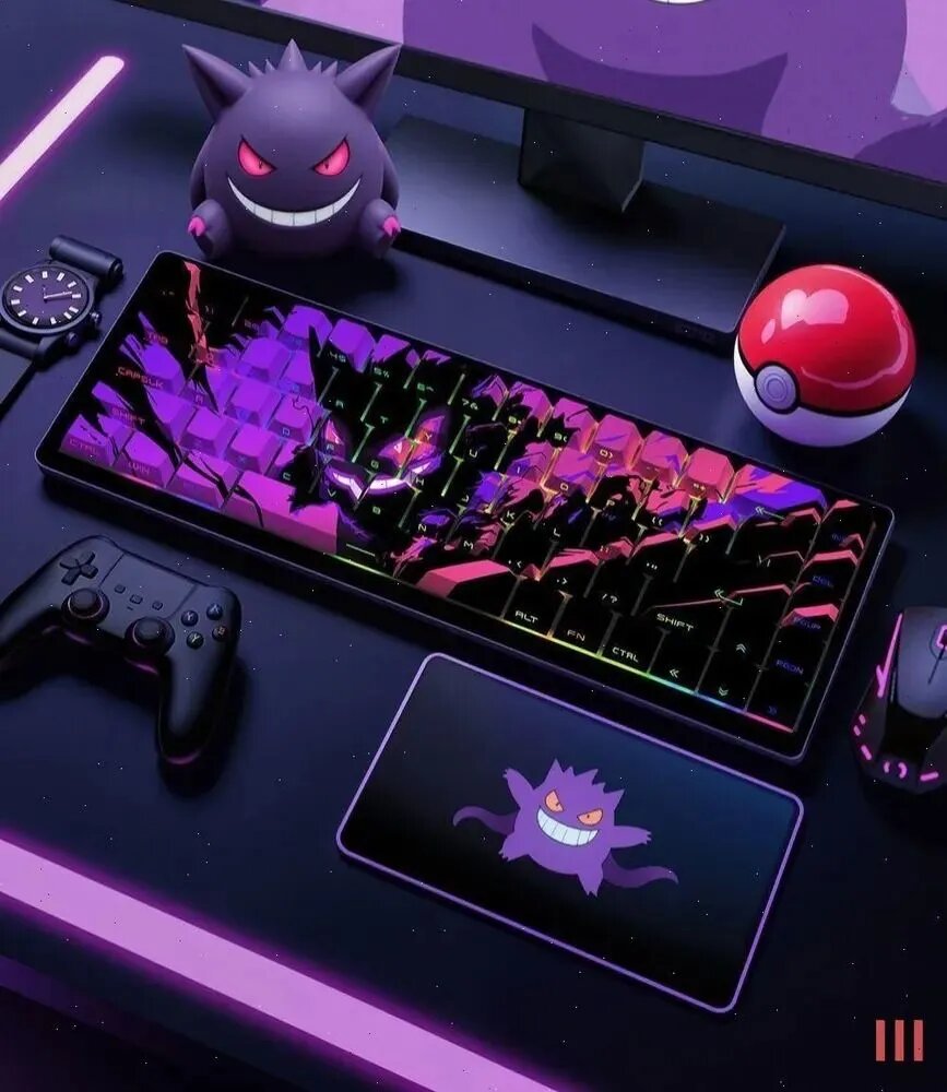 Кейкапы для механической клавиатуры, GENGAR, PBT клавиши