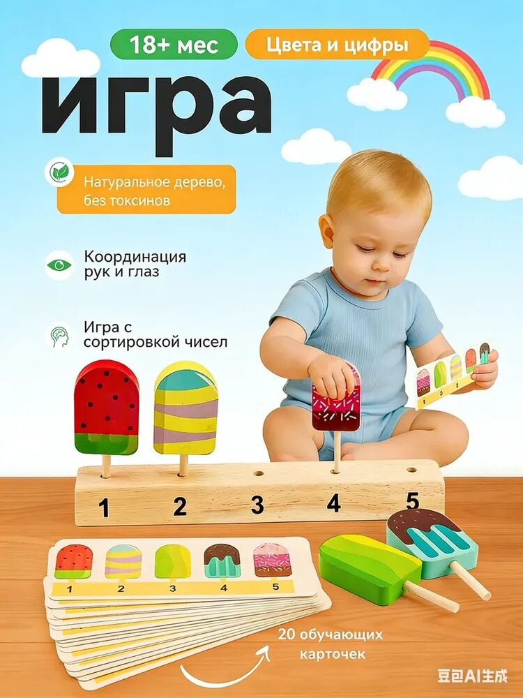 Детская развивающая математическая игрушка, деревянная, подходит для раннего обучения и развития логического мышления, отличный подарок для мальчиков и девочек