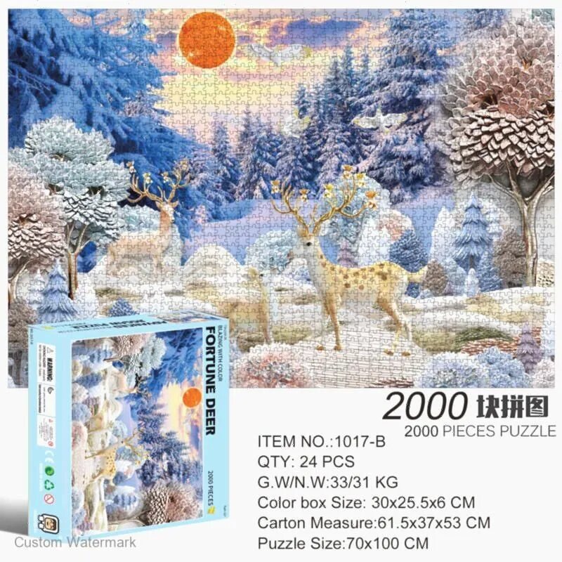 2000шт 70*100см Пейзаж творческий пазл