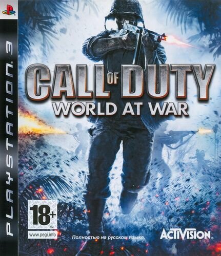Игра Call of Duty: World at War. Издание на диске. Русская версия на ps3.