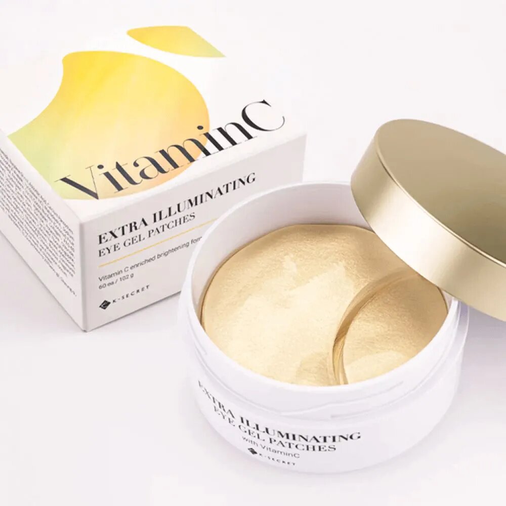 K-Secret / Осветляющие патчи для век с витамином С Seoul 1988 Extra Illuminating Eye Gel Patches, 60 шт