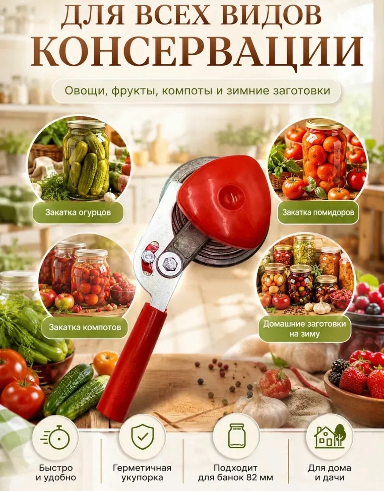 Закаточная машинка для банок