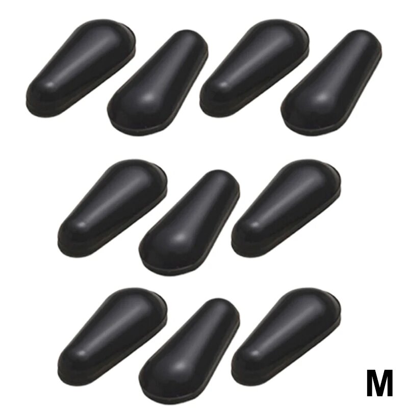 HELTFARM Силиконовые носоупоры для очков 5 пар Черный, briolette M Black