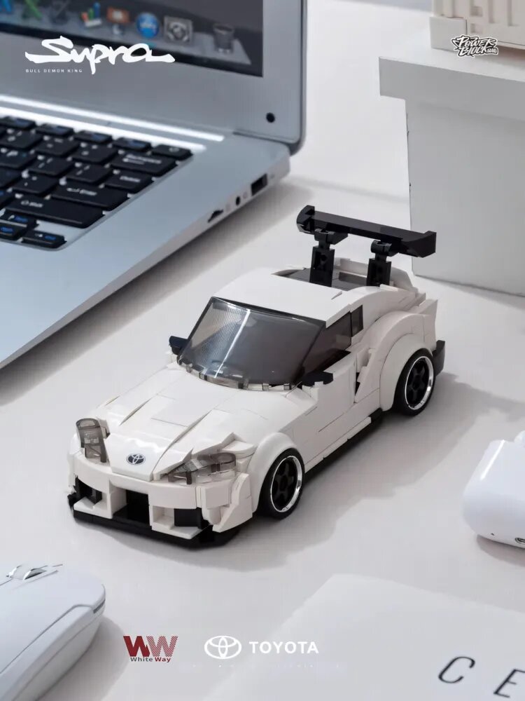 Конструктор PowerBuild PB8808, Toyota GR Supra (367 дет.), Power Block, JDM Classics