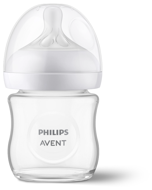 Philips SCY930/01 Бутылочка для кормления 125 мл, 1 шт, серия NATURAL Response, стекло — фото 1