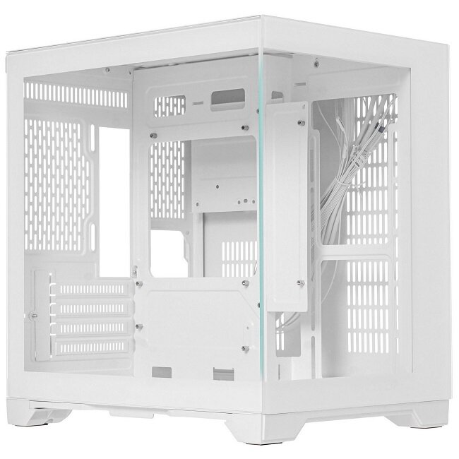 Корпус Mini-Tower 1STPLAYER MEGAVIEW MV5-TP ARGB, Micro-ATX, белый (MV5-TP-WH)