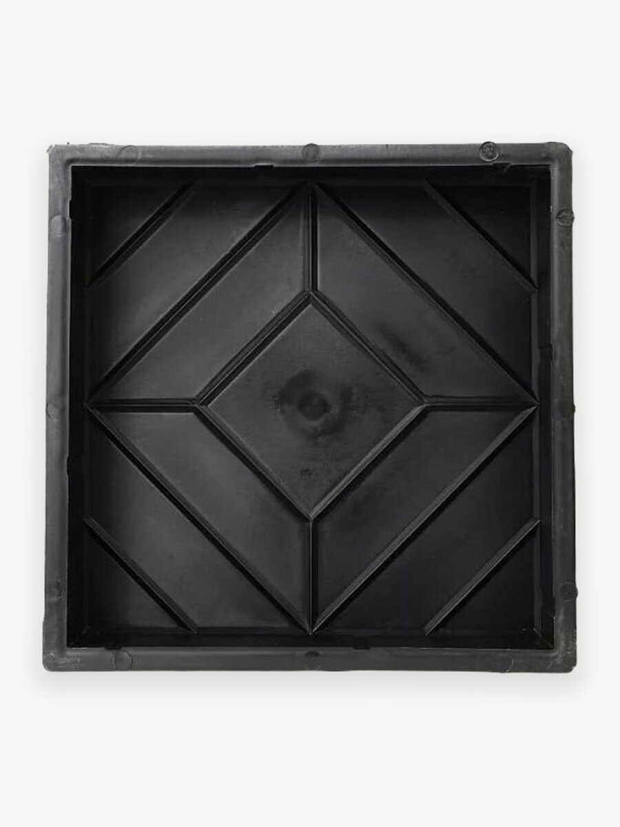 Форма для тротуарной плитки Квадрат Ромб (25х25х6 см)Комплект 5 штук