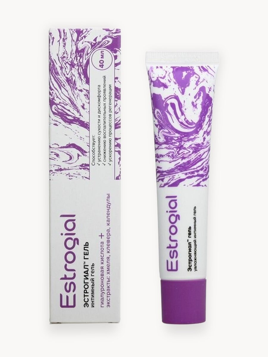 Гель для интимной гигиены Эстрогиал, негормональный, натуральный, гипоаллергенный, 40мл