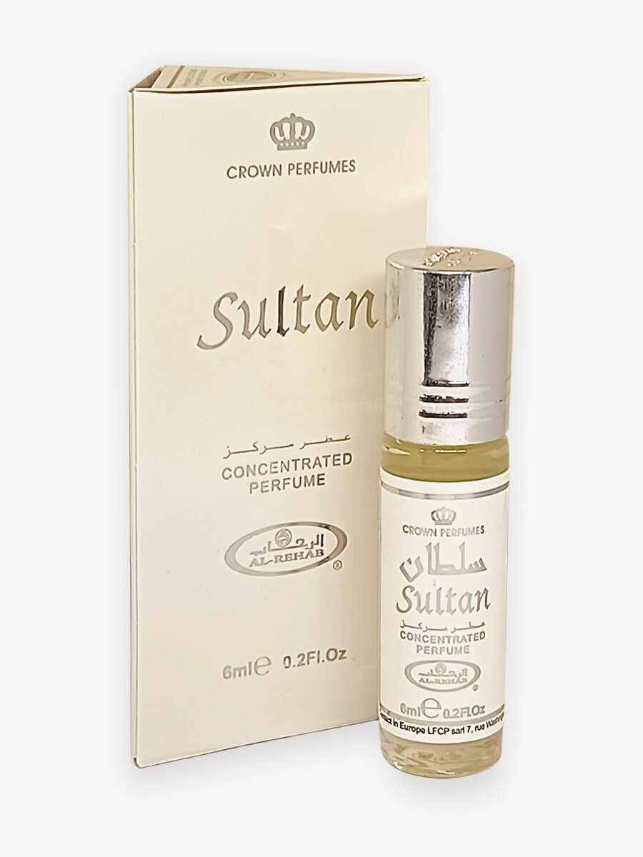 Арабские масляные духи Al-Rehab Perfumes Sultan, унисекс аромат, 6 мл