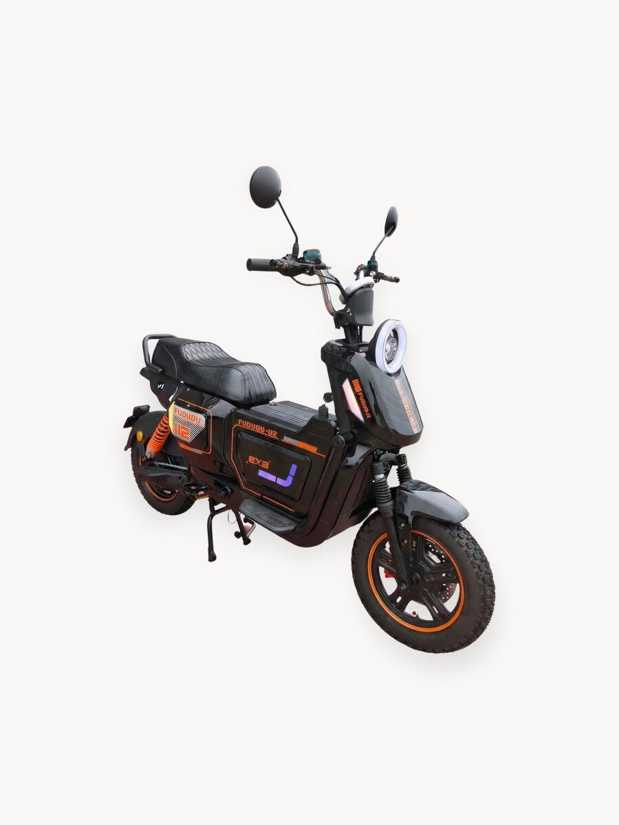 Электроскутер FUDUDU U2 PRO 1000W, 60V/30Ah, 16" колеса черный