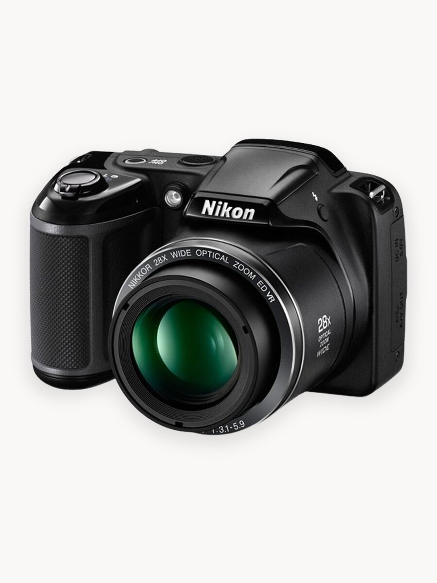 Фотоаппарат Nikon Coolpix L340, объектив 28x, 20 Мп, LCD-экран 3", черный