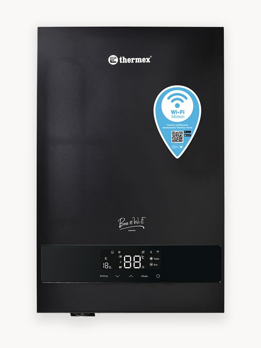 Электрический котел Thermex Boss 12 Wi-Fi (Black)