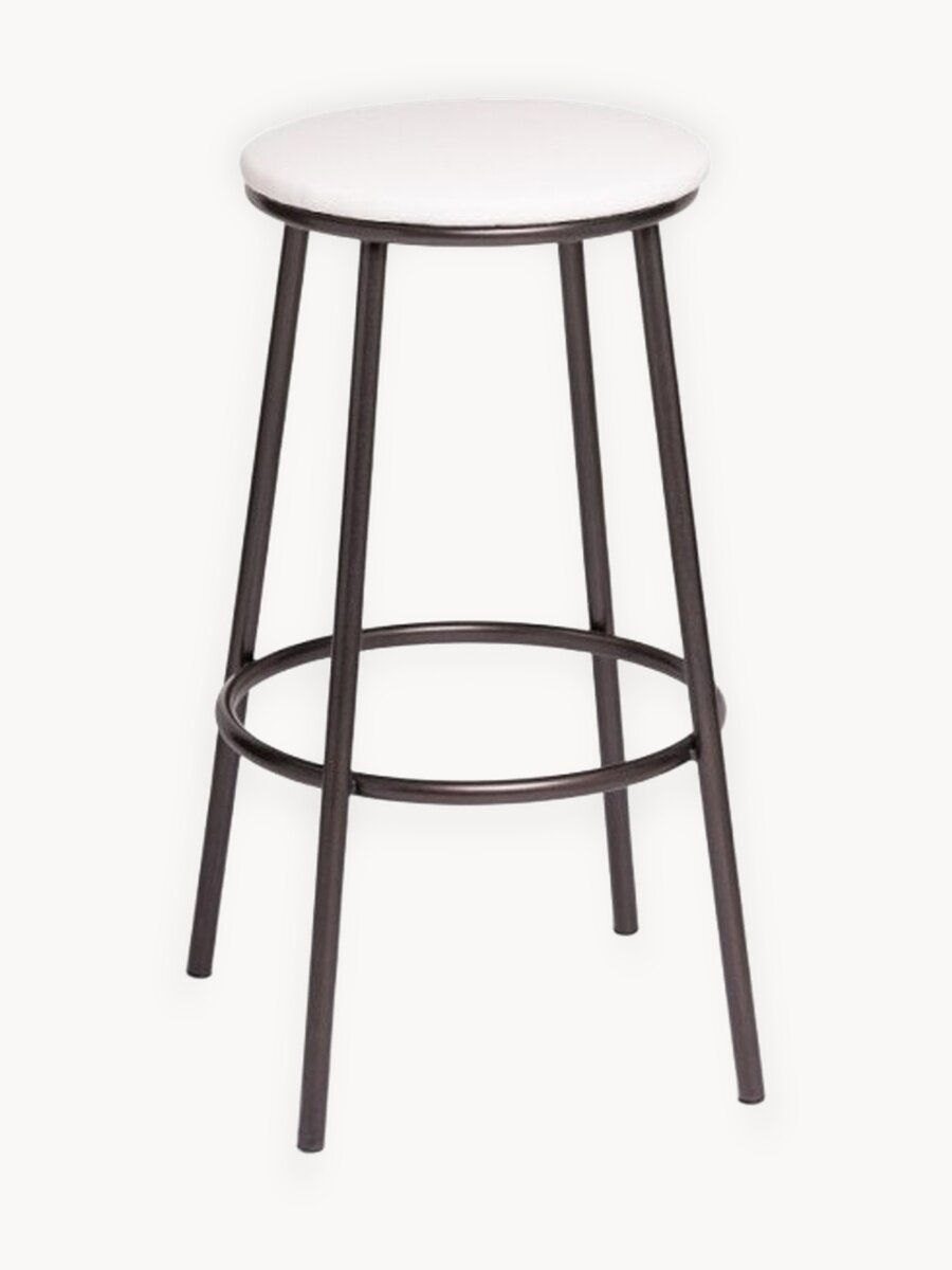 Стул барный Woodville Drezegomad белый / темный мусс