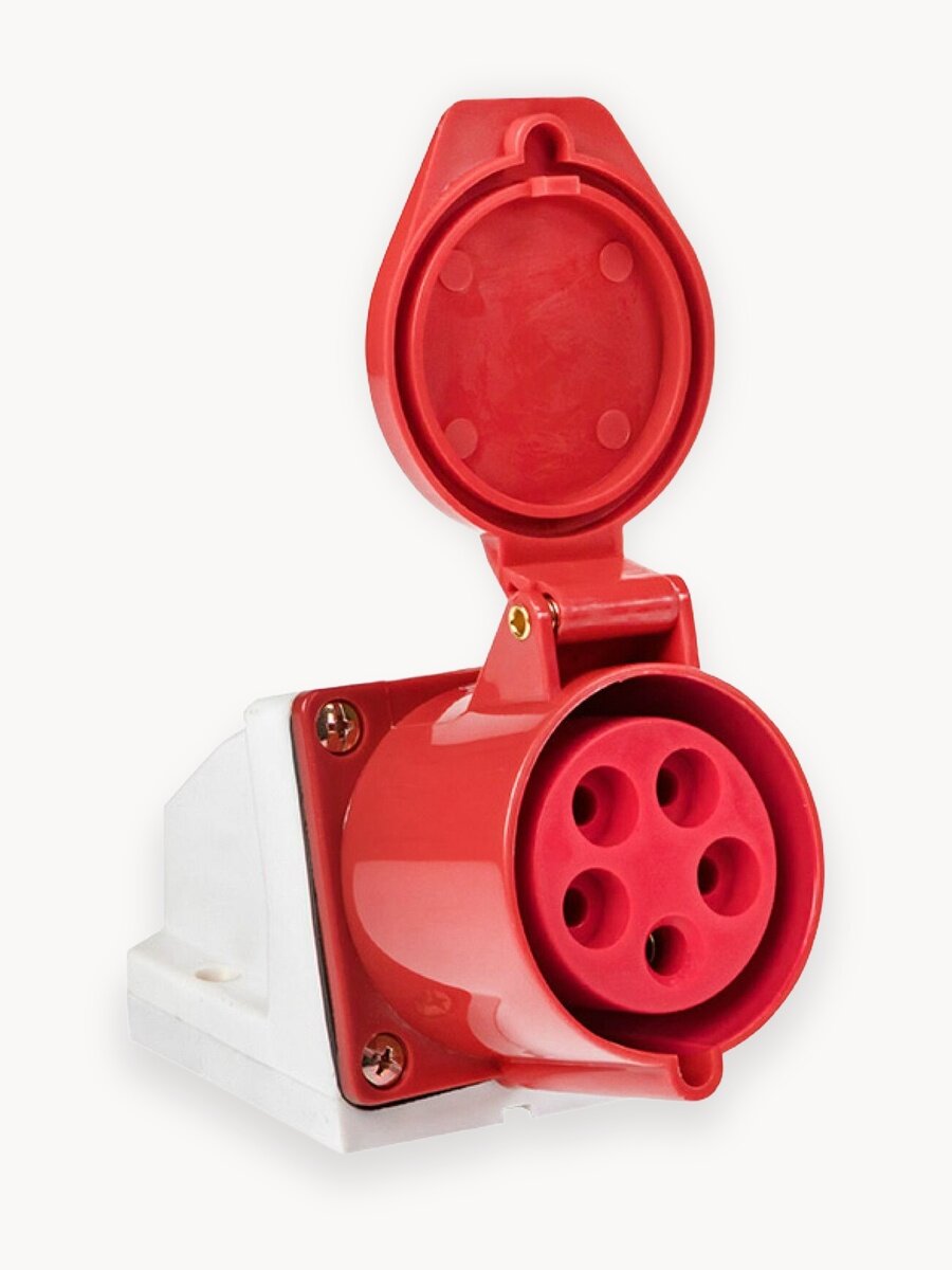 Розетка силовая 32А 380В EKF 3Р+РЕ+N IP44 стационарная наружная 125