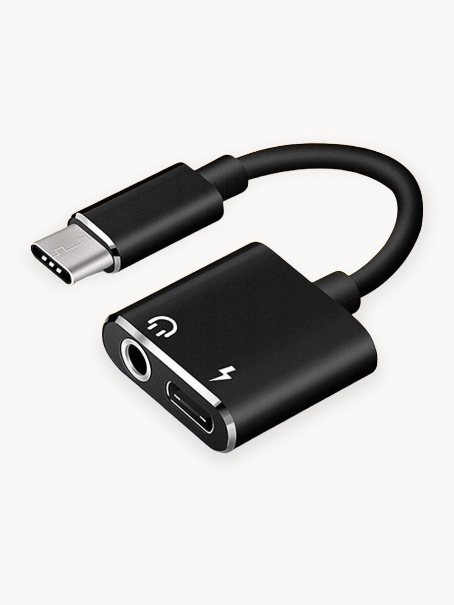 Кабель переходник type c на 3.5 jack aux / переходник для наушников