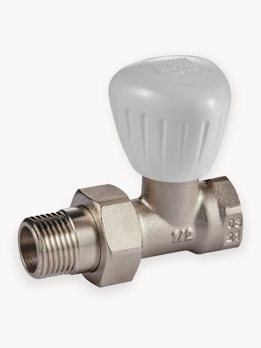 Набор Royal Thermo, для ручной регулировки радиаторов, прямой, 1/2", 2 шт.