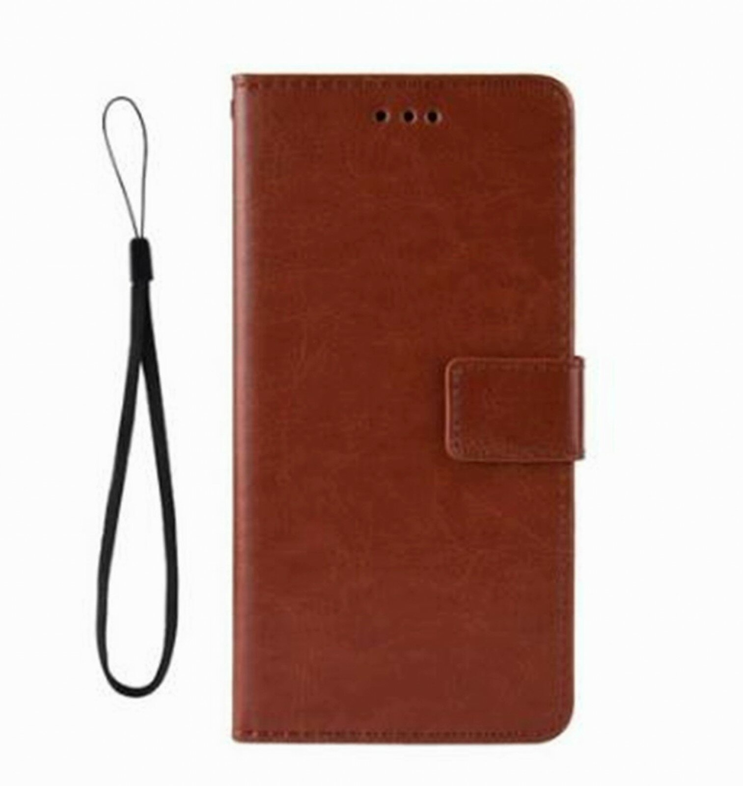 Чехол-книжка MyPads для Samsung Galaxy S20 Plus из качественной импортной кожи с подставкой и визитницей, коричневый