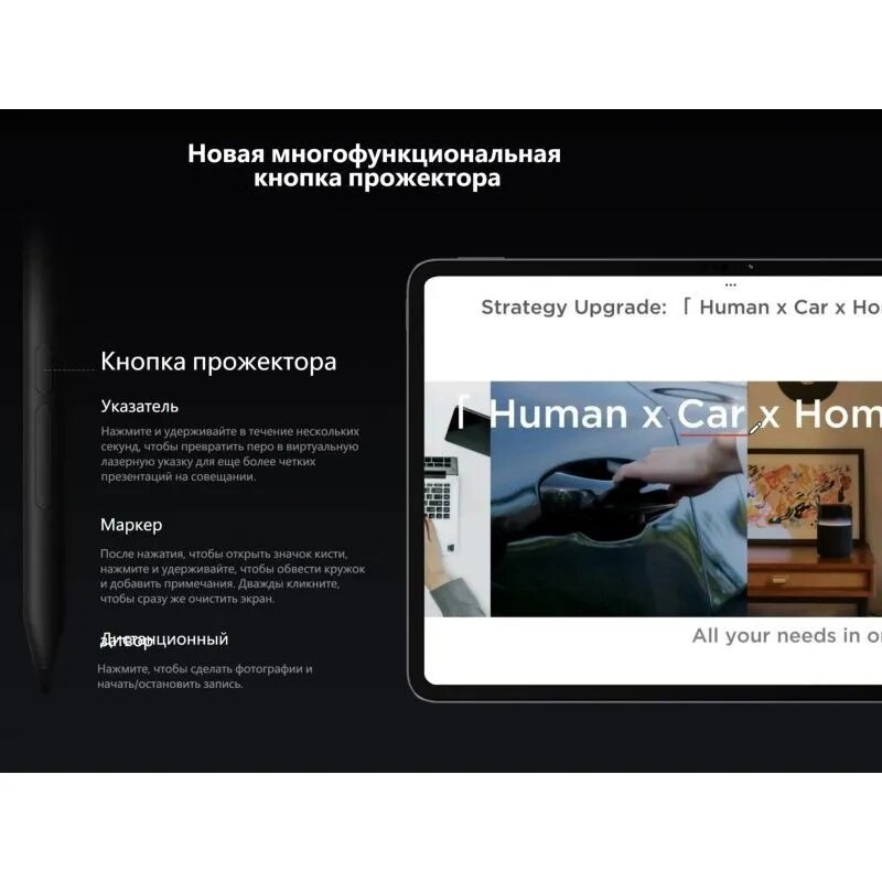 Умная ручка Xiaomi Focus Stylus Pen для планшетов, белый цвет, для Xiaomi Pad 7/7 Pro, Xiaomi Pad 6S Pro 12.4, Xiaomi Pad 6 Max 14 — фото 1