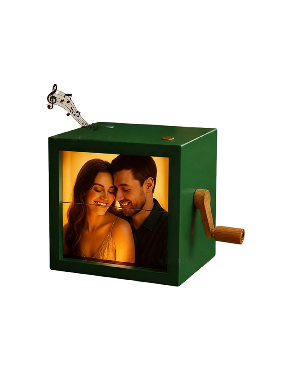 Анимация Рамки для Фото-Блокнота, Уникальная Машина, Механическая Коробка для Фотографий для Ноутбука с Ручным приводом, с фотографиями, Которые Могут Воспроизводить Песни, Уникальные Фотоподарки для Женщин и Мужчин