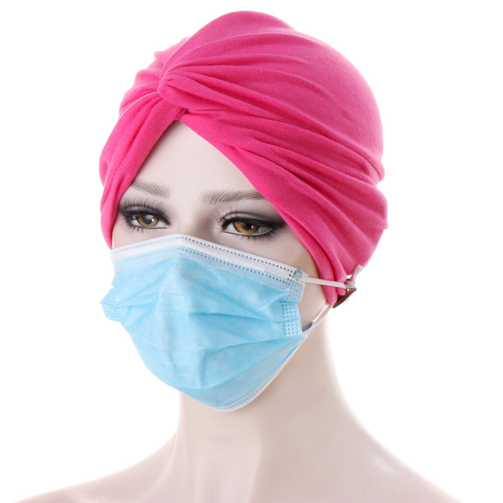 DIY Тюрбан Женский Бисер Цветок Индия Полиэстер