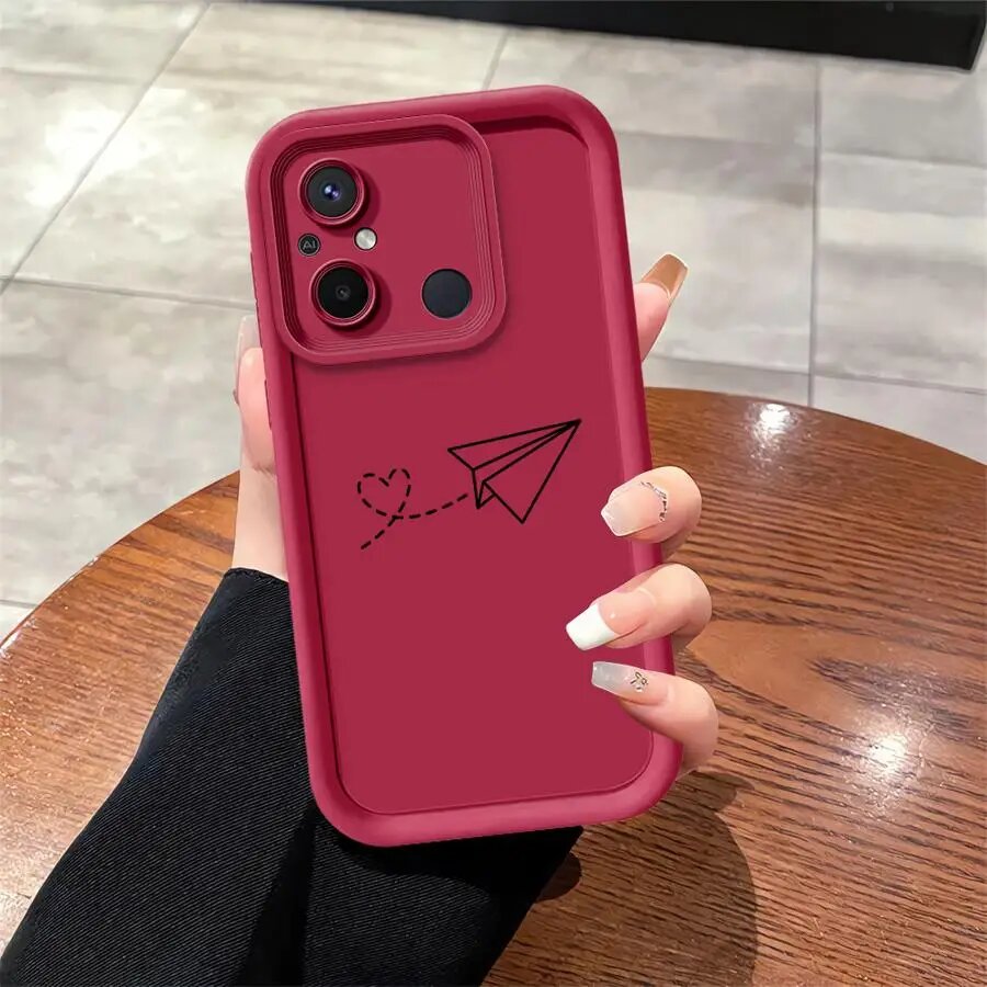 Черный бумажный чехол для самолета для Xiaomi Mi 11T Pro 11 Xiaomi Mi 11 Lite 5G, Розовый, Mix08