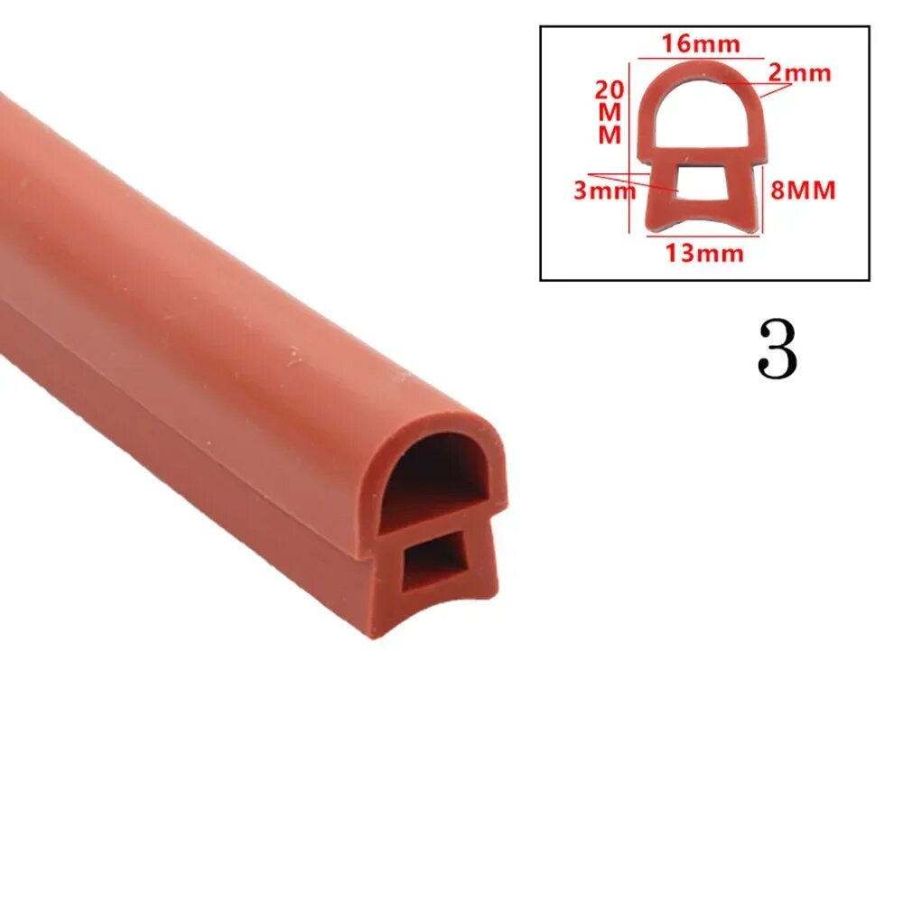Силиконовый уплотнитель для дверей и окон 1/3 метра
