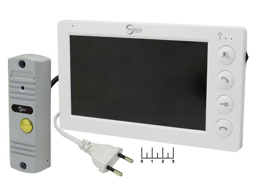 Видеодомофон 4" Anjielo цветной (белый) (64075)