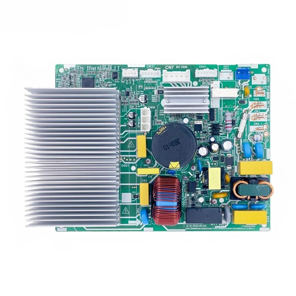 Используется для платы управления кондиционером Midea KFR-35W/BP3N1-(RX24Tmini+PSS15S92F6+6A161+ECN30622). D.13. WP2-1 17122000057661 PCB