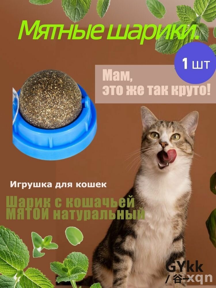Шарик с мятой игрушка для кошек