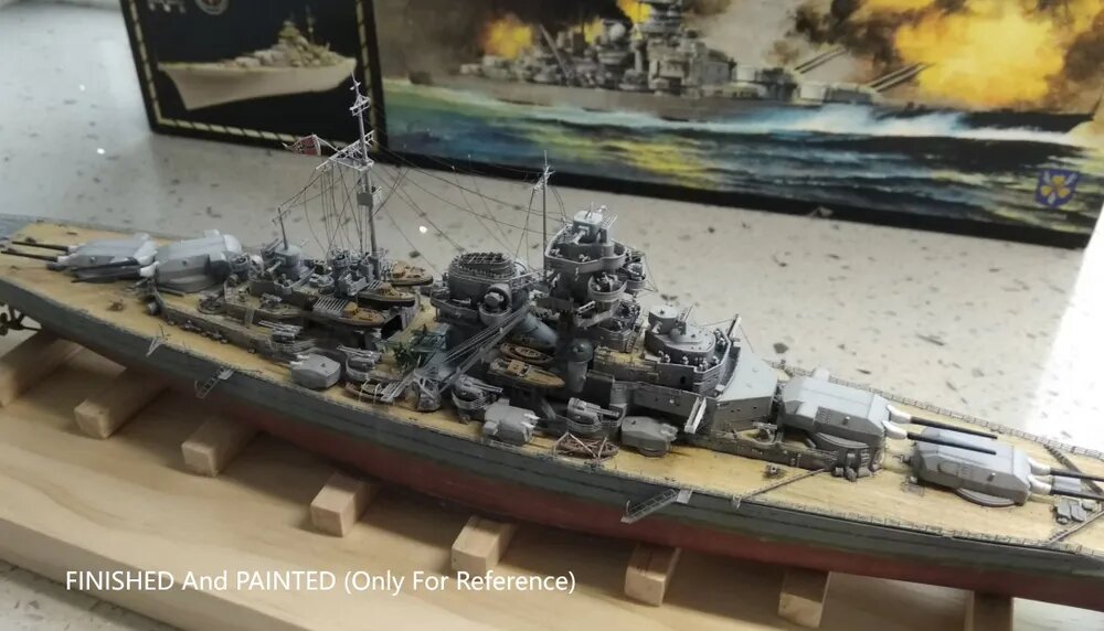 Flyhawk FH1132S 1/700 Модель Немецкий линкор Бисмарк Bismarck 1941 года Роскошная версия