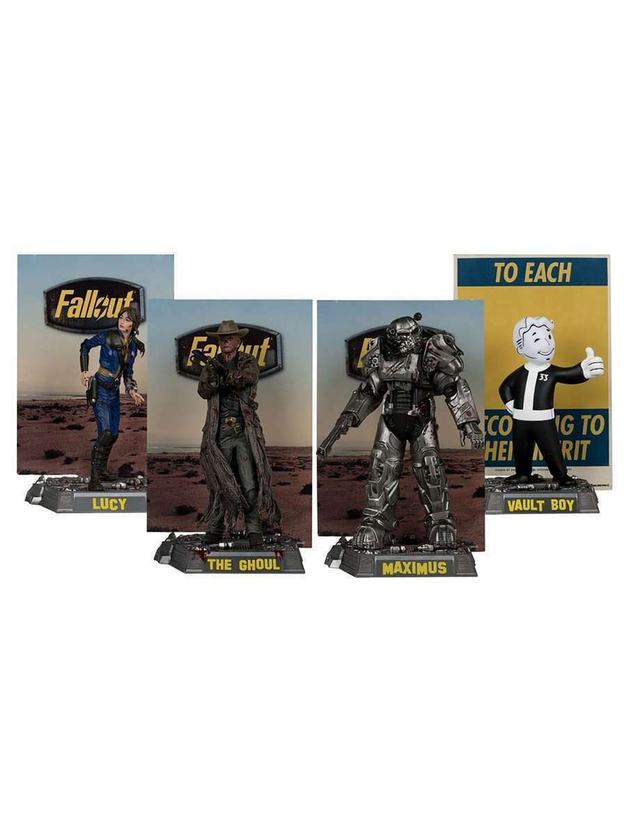Набор фигурок Movie Maniacs Fallout Lucy Maximus The Ghoul And Vault Boy 4PK 15см 140972