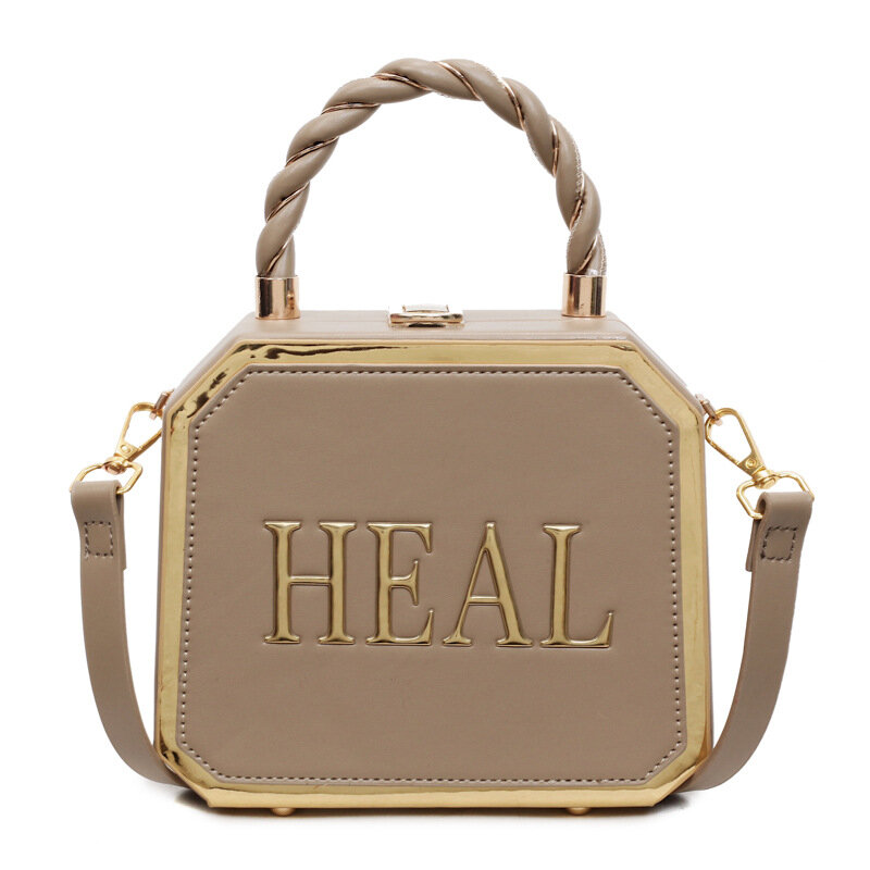 Квадратная сумка-футляр с буквенным замком, искусственная кожа, сумка-мессенджер на одно плечо