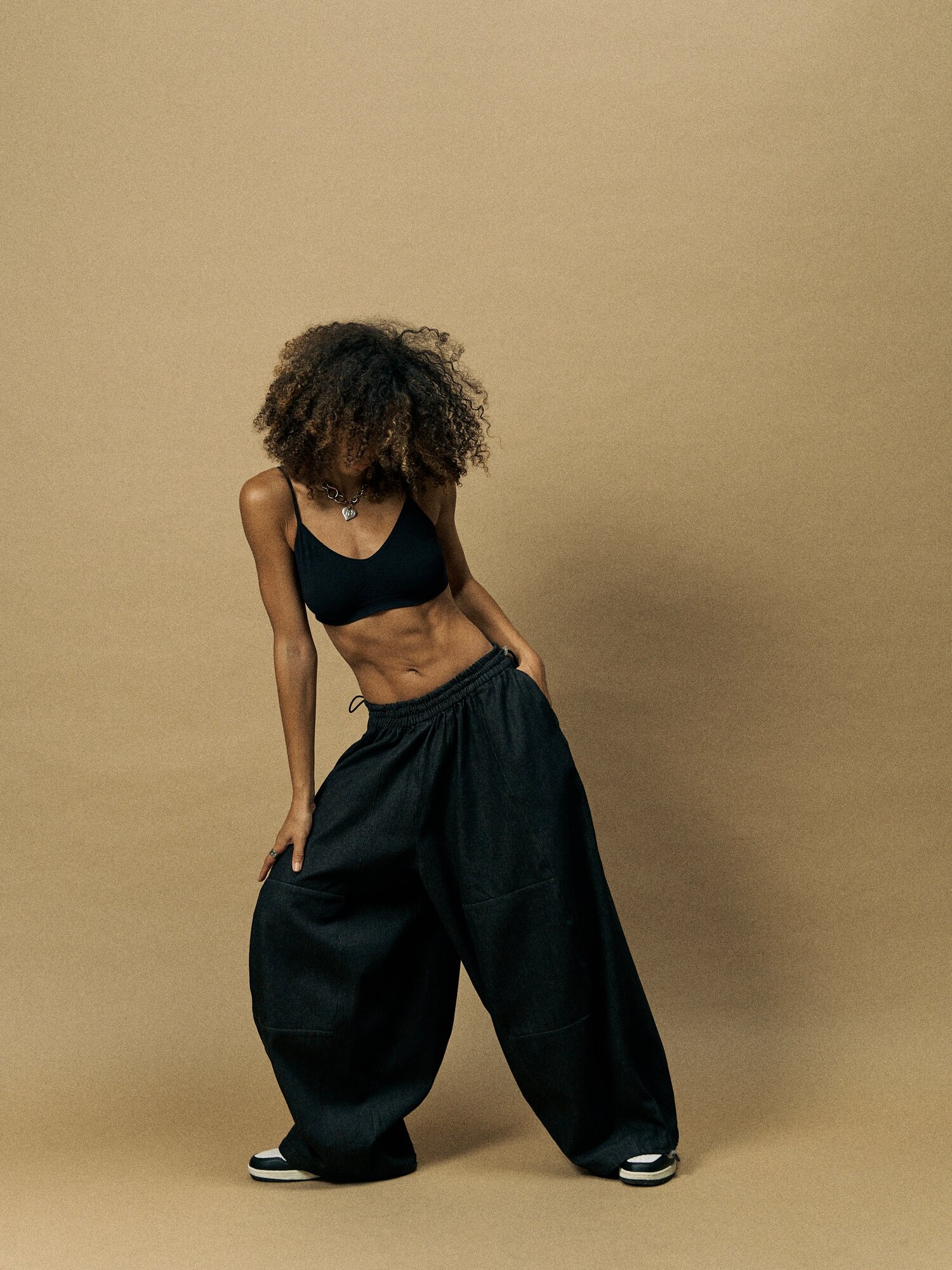 Брюки багги Широкие Унисекс "Wide Black Pants"